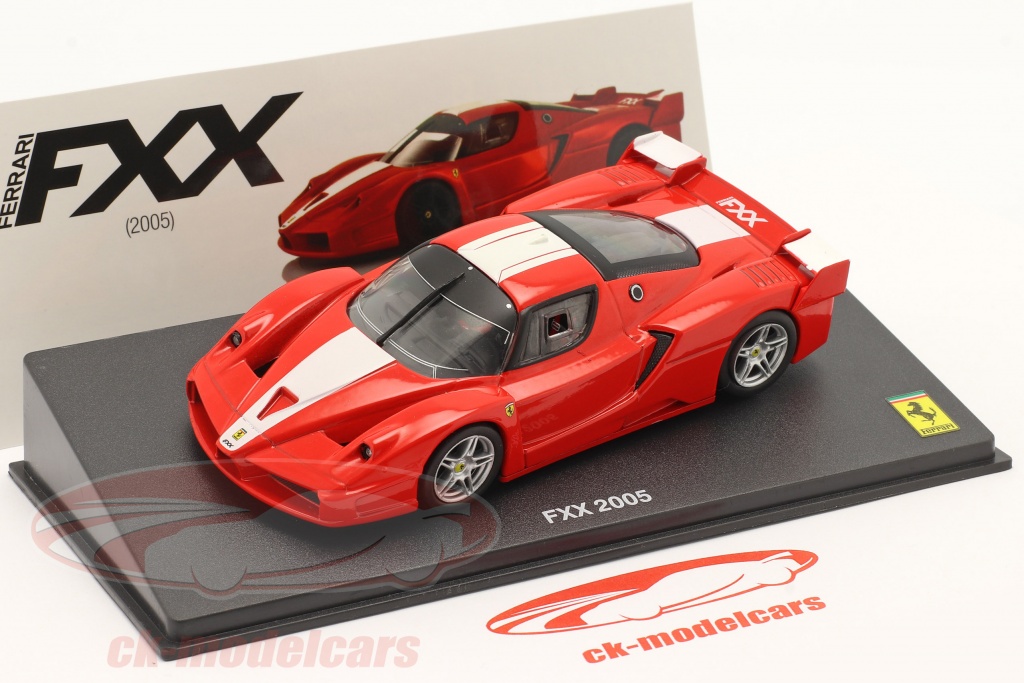 Altaya 1:43 Ferrari FXX Baujahr 2005 mit Vitrine rot / weiß CK73077 Modellauto CK73077 MAG NK20