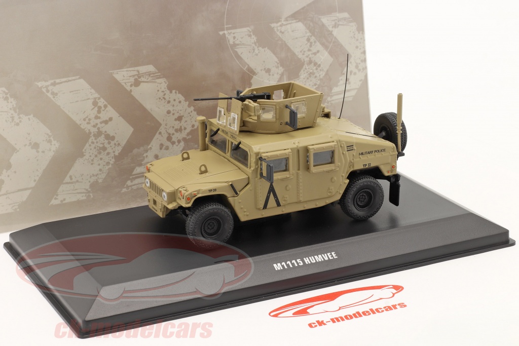 Solido 1:48 M1151 Humvee MP Military vehicle sand colored S4800103 ...