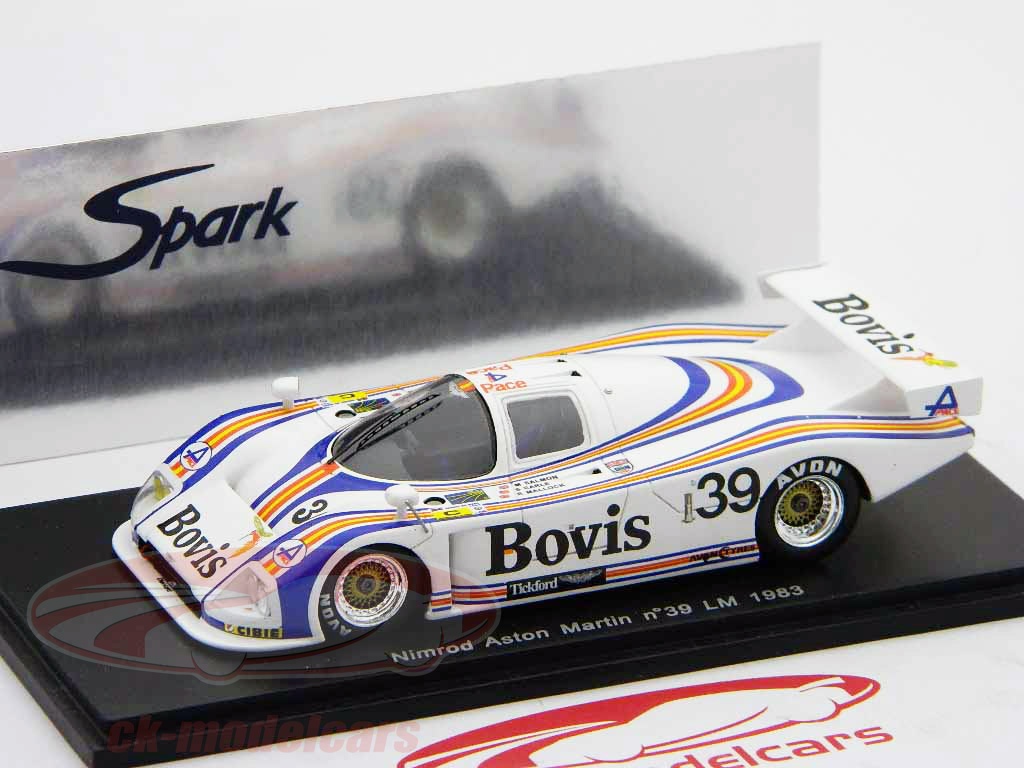 Spark 1:43 Nimrod Aston Martin N° 39 24h LeMans 1983 Mallock / saumon ...