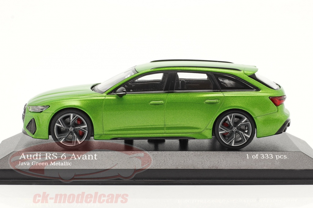 Minichamps 1:43 Audi RS 6 Avant year 2019 java green metallic 413018014 ...