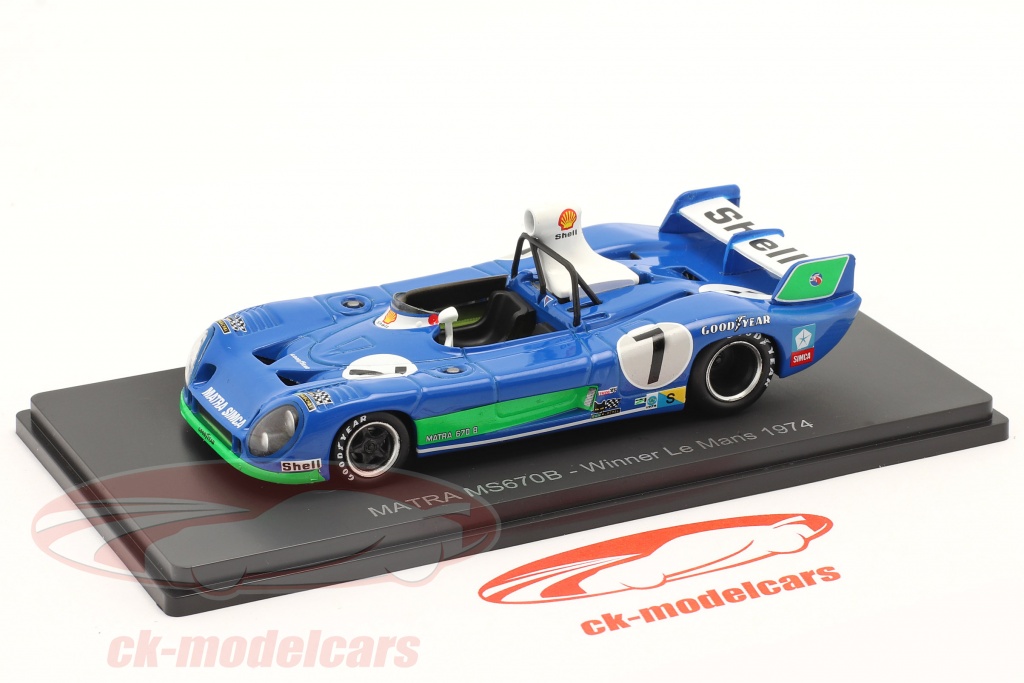 Spark 1:43 Matra-Simca MS670C #7 Vinder 24h LeMans 1974 Pescarolo ...