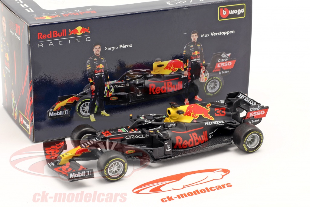 Bburago 1:43 Max Verstappen Red Bull RB16B #33 公式 1 世界冠军 2021 18-38055 ...