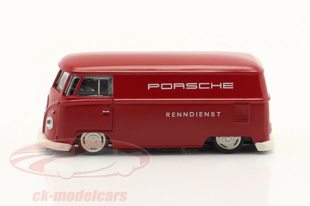 Schuco 1:64 Volkswagen VW T1 Lowrider 保时捷 Renndienst 红色的 舒科 452026800 模型 汽车 452026800 4007864044887