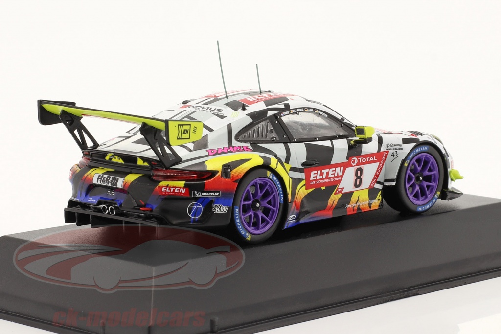Ixo 1:43 Porsche 911 GT3 R #8 24h Nürburgring 2019 Iron Force LEGT43012 ...