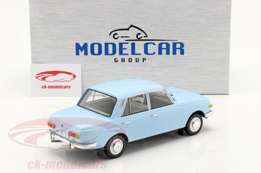 ModelCarGroup 1:18 Wartburg 353 Año de construcción 1967 azul claro ...