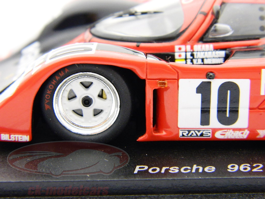 Spark 1:43 Porsche 962 N° 10 CK6 24h LeMans 1990 Okada / Takahashi / van der Merwe KBS043 modèle ...