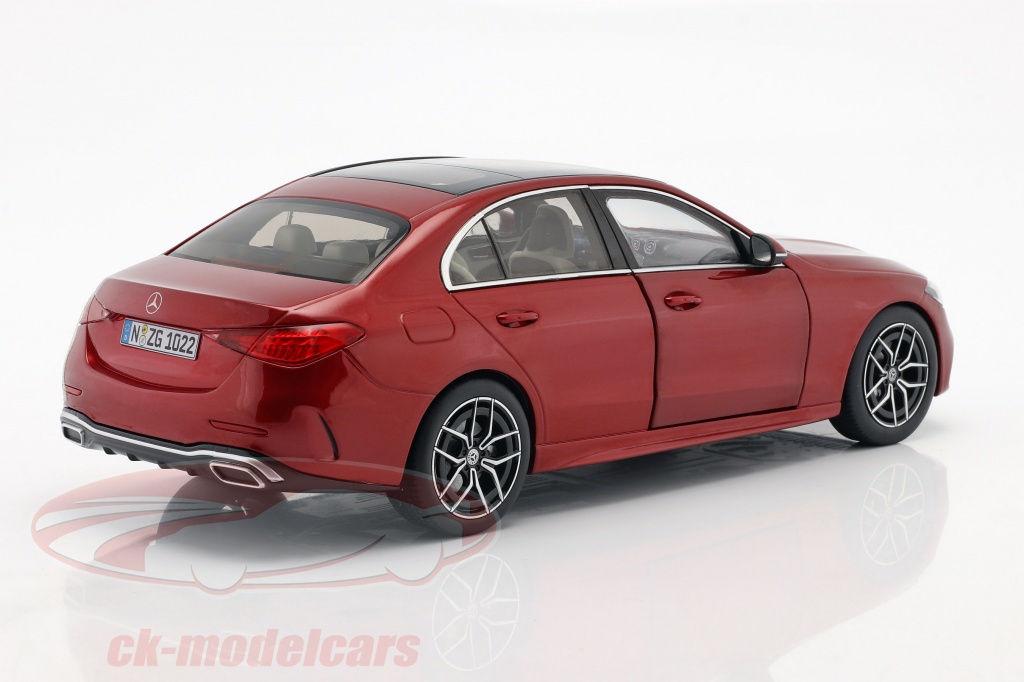 NZG 1:18 Mercedes-Benz C class (W206) year 2021 hyacinth red metallic ...