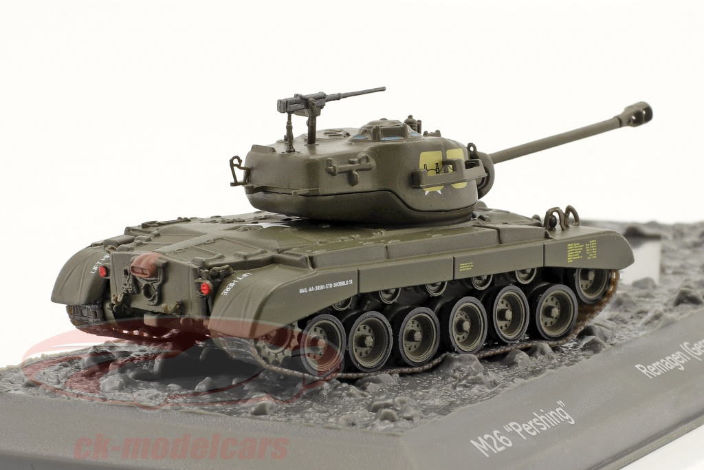 Hachette 1:72 Char M26 Pershing Avec Plaque de base Diorama Remagen ...
