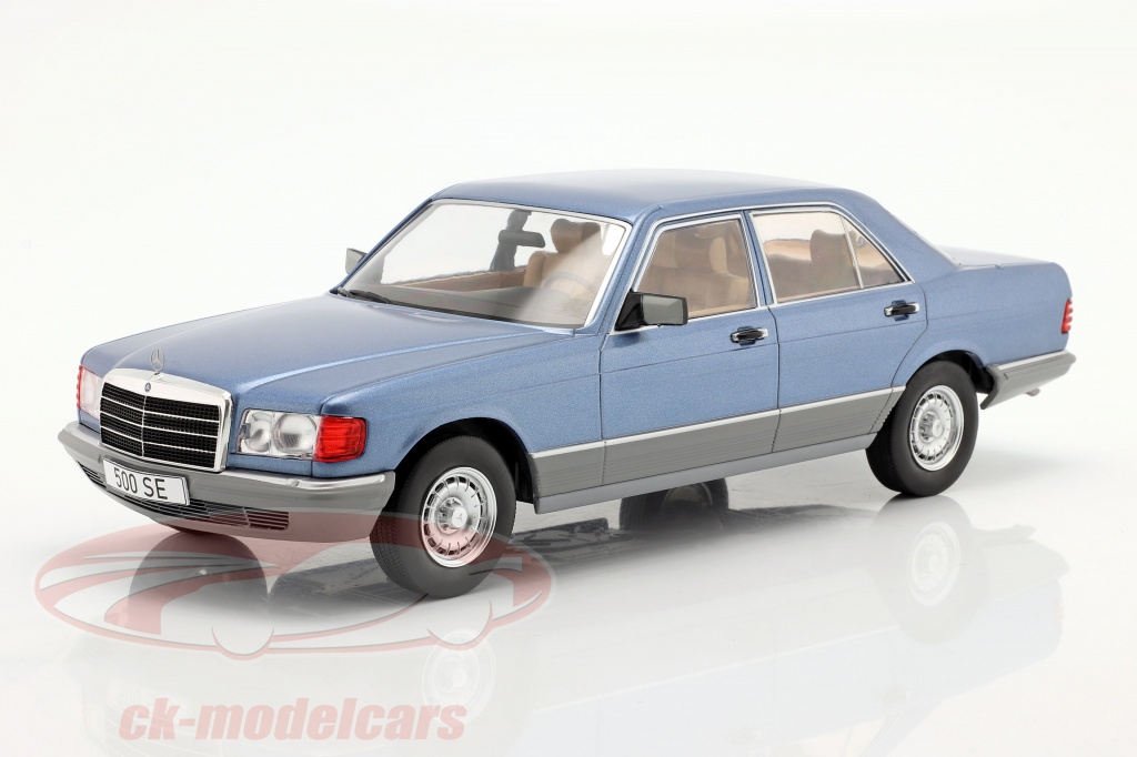 ModelCarGroup 1:18 Mercedes-Benz S-Class (W126) blue metallic ModelCar ...