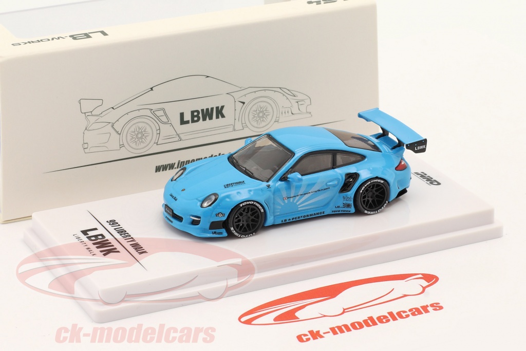Inno Models 1:64 Porsche 911 (997) Liberty Walk baby blue IN64-997LB ...