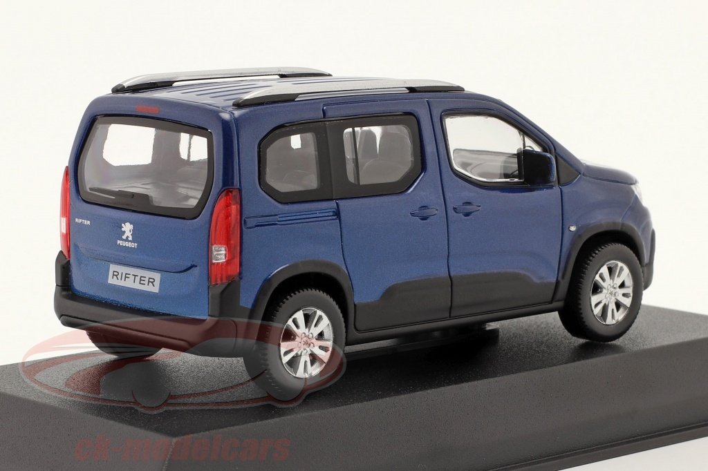 Norev 1:43 Peugeot Rifter year 2018 blue metallic 479061 model car ...
