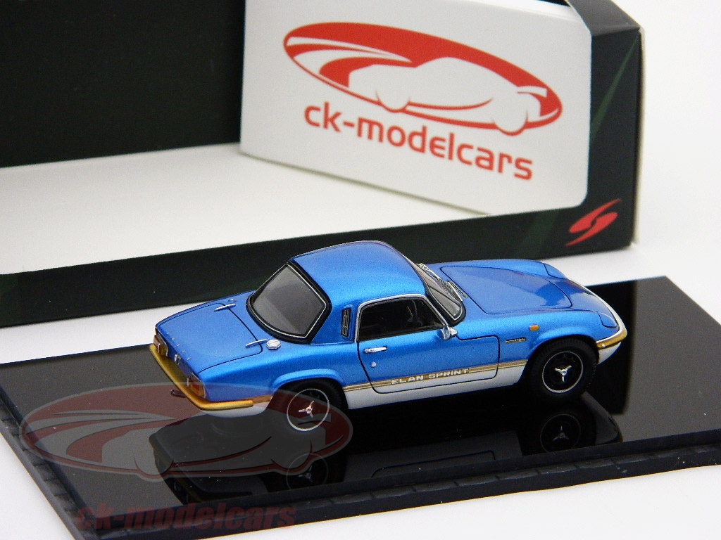 Spark 1:43 Lotus Elan S4 Sprint FHC 1971 blau - weiß / blue - white S1242 Modellauto S1242 ...