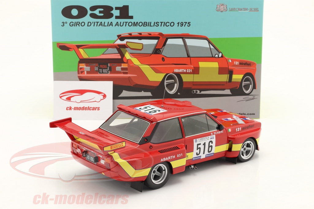 Laudoracing Models 1:18 Fiat Abarth SE031 #516 勝者 Giro D'Italia Magione ...