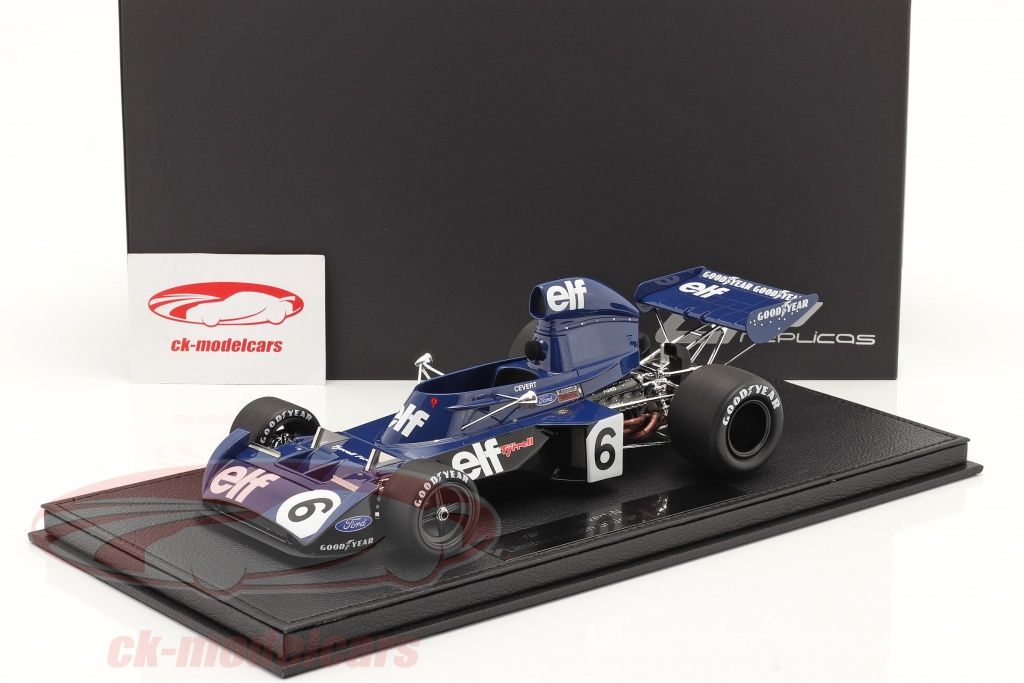 GP Replicas 1:18 Francois Cevert Tyrrell 006 #6 formule 1 1973 GP068B modèle voiture GP068B