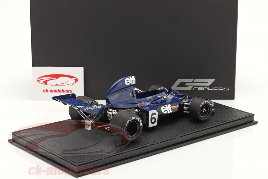 GP Replicas 1:18 Francois Cevert Tyrrell 006 #6 formule 1 1973 GP068B modèle voiture GP068B