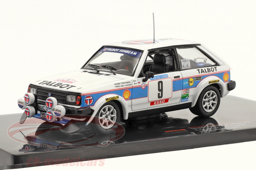 Ixo 1:43 Talbot Sunbeam Lotus #9 Rallye Tour de Corse 1981 Toivonen ...