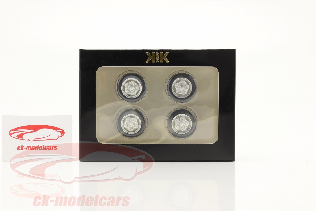 KK-Scale 1:18 Porsche Hackmesser banden en velgen Set zilver KKDCACC021 ...