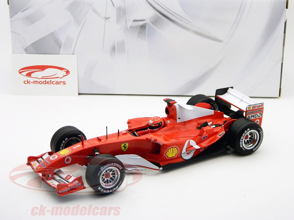 HotWheels 1:18 M. Schumacher Ferrari F2004 Champion du Monde de Formule ...