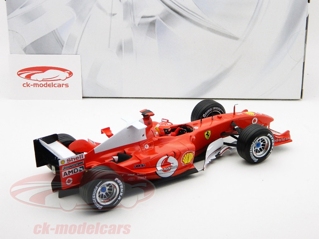 HotWheels 1:18 M. Schumacher Ferrari F2004 Champion du Monde de Formule ...