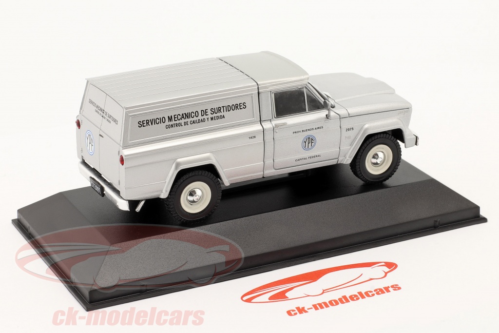 Hachette 1:43 IKA Jeep T80 Service YPF year 1967 silver metallic ...