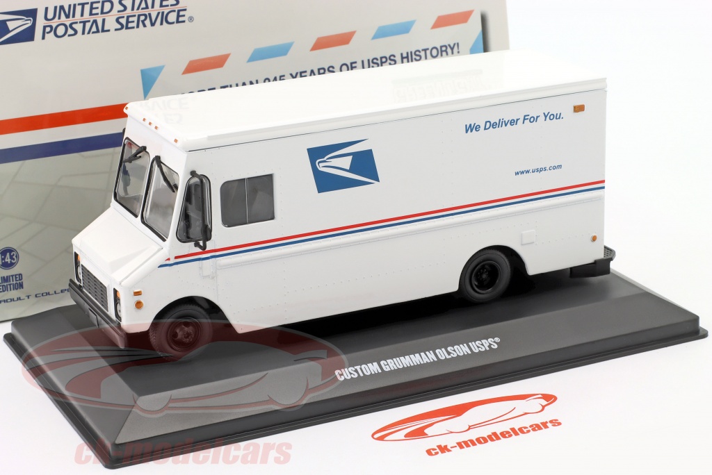 Greenlight 1:43 Custom Grumman Olson furgone USPS Bianco 86194 modello ...