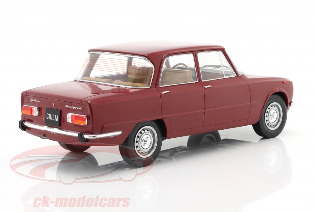 Modelcar Group 1:18 Alfa Romeo Giulia Nuova Super year 1974 dark red ...