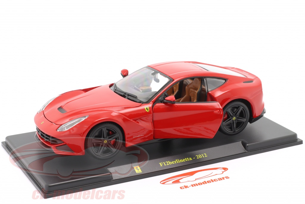 Bburago 1:24 Ferrari F12 Berlinetta year 2012 red CK75613 model car ...