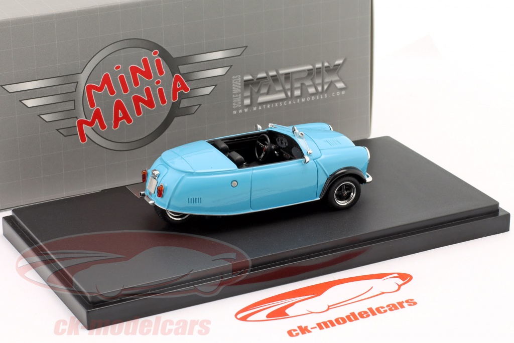 Matrix 1:43 Mengers Mini 3 WP III MPi 3 Wheeler blau MXMM430012 ...