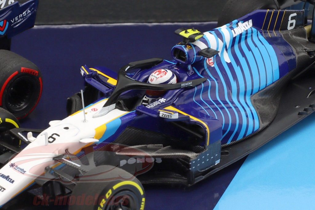 Minichamps 1:43 Russell #63 & Latifi #6 2-Car Set Williams FW43B ...