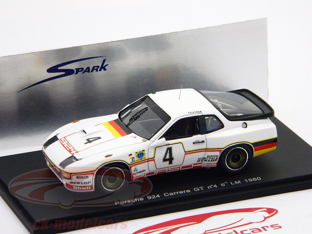 Spark 1:43 Porsche 924 Carrera GT #4 6th 24h LeMans 1980 Barth ...