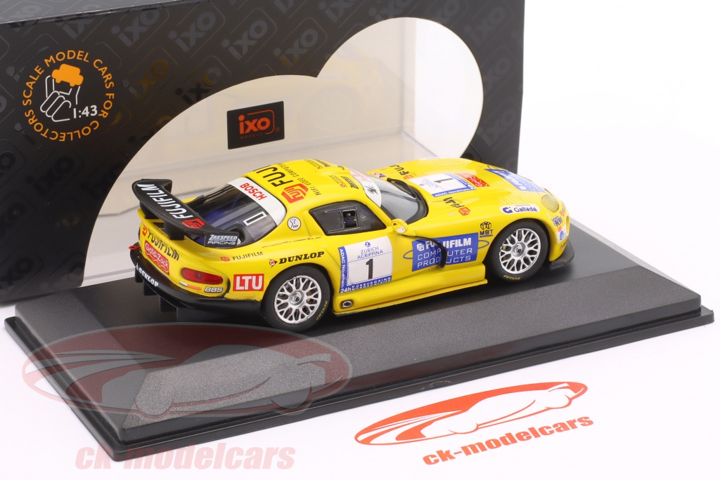 Ixo 1:43 Chrysler Viper GTS-R #1 vinder 24h Nürburgring 2002 Zakspeed ...