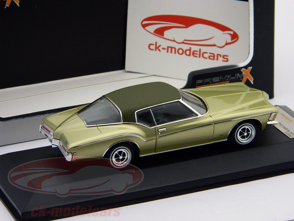Ixo 1:43 Buick Riviera Coupe 1972 gold metallic with green roof Premium ...