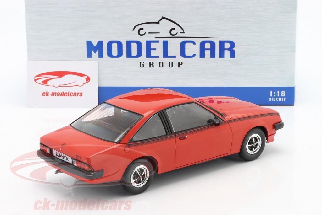 ModelCarGroup 1:18 Opel Manta B GT/J Year 1980 red ModelCar Group ...