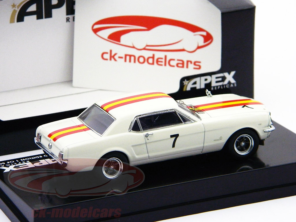 Ixo 1:43 Jane B. Ford Mustang #7 Winner ATCC 1966 Apex AR0203 model car ...