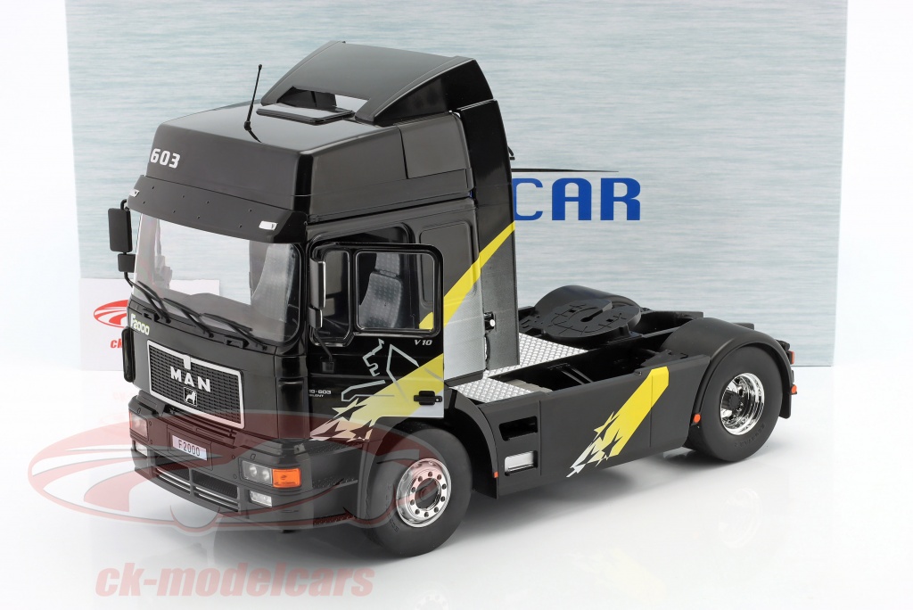 Modelcar Group 1:18 MAN F2000 грузовые автомобили 1994 черный / декор ...