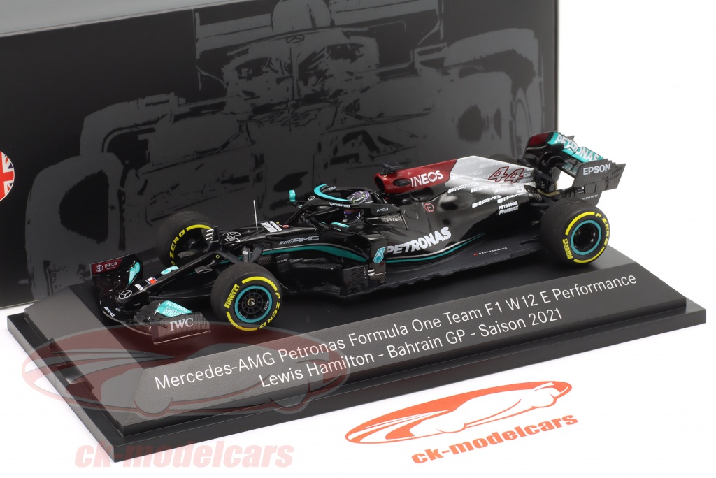 Minichamps 1:43 L. Hamilton Mercedes-AMG F1 W12 #44 gagnant Bahreïn GP formule 1 2021 B66960643 ...