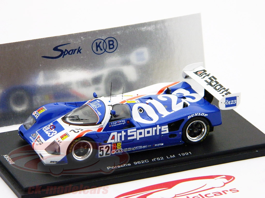 Spark 1:43 Porsche 962C #52 24h LeMans 1991 Elgh / Ratzenberger / Hoy KBS046 model car KBS046 ...