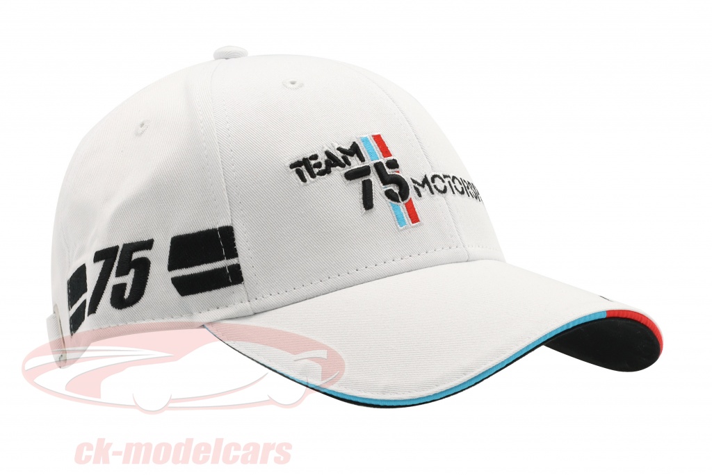 Fan cap Team75 Motorsport "it's time to race" Bianco T75-21-002 T75-21-002