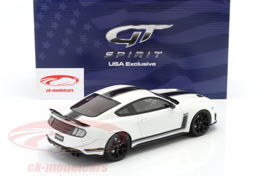 GT-SPIRIT 1:18 Ford Mustang R-Spec RHD 2020 oxford white US049 model ...