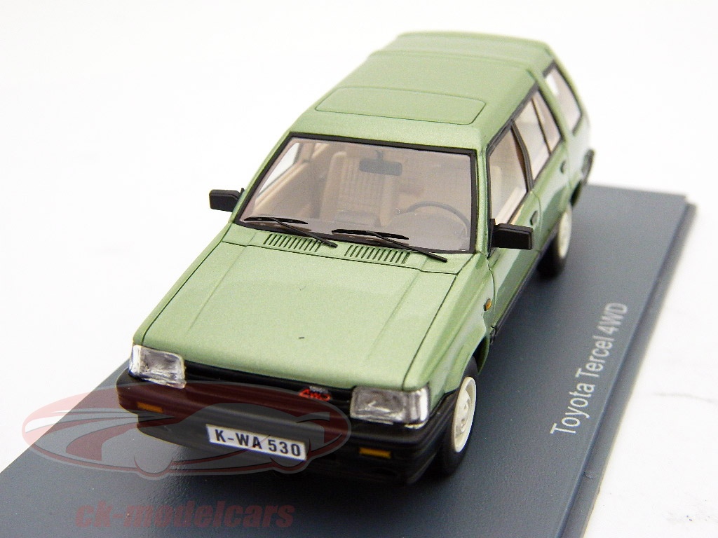 Neo 1:43 Toyota Tercel 4WD 1983 green metallic 44530 model car 44530 ...