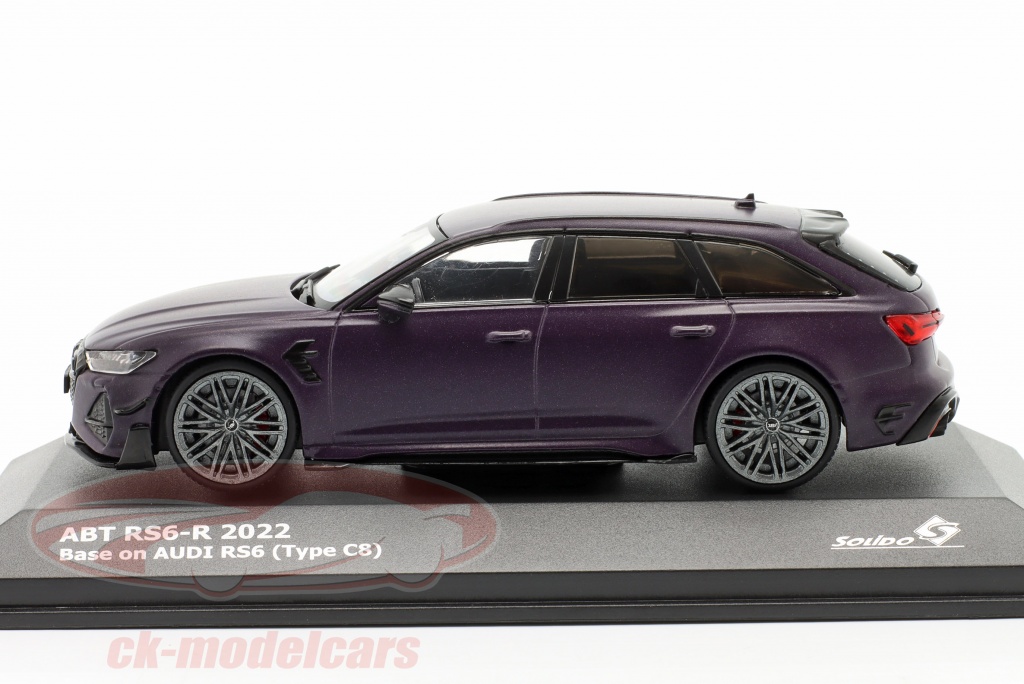 Solido 1:43 Audi RS6-R (C8) ABT Baujahr 2022 matt lila S4310701 ...