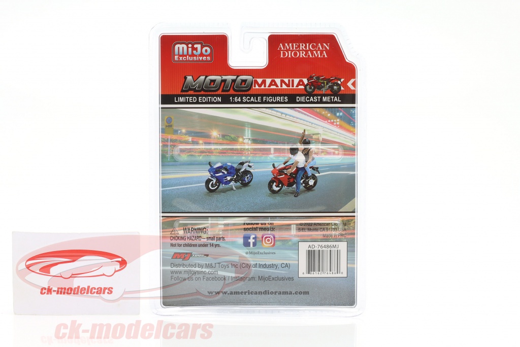 American Diorama 1:64 Moto Mania figure set AD76486MJ model car ...