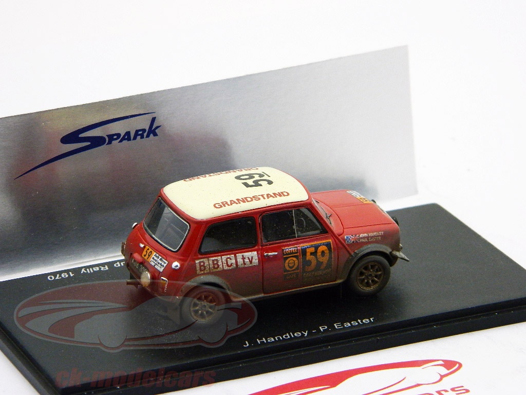 Spark 1:43 Mini Clubman #59 World Cup Rallye London-Mexico 1970 Handley ...