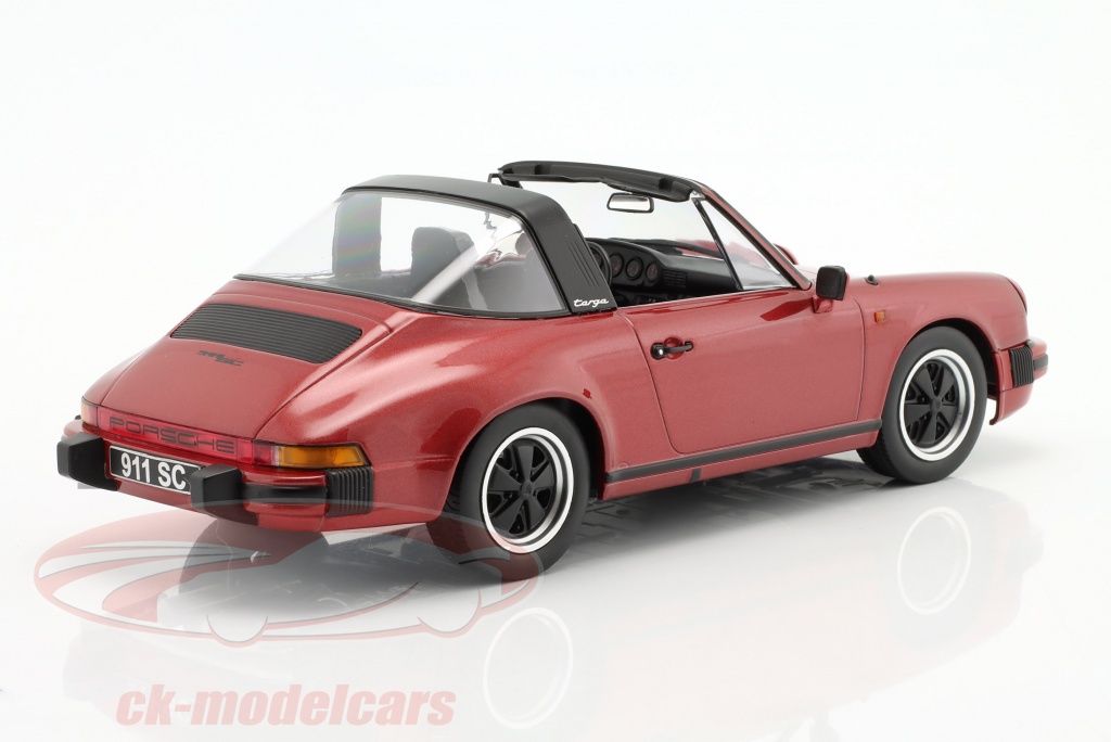 KK-Scale 1:18 Porsche 911 SC Targa bouwjaar 1983 donkerrood metalen ...
