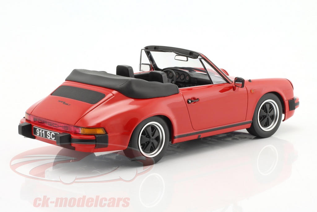 KK-Scale 1:18 Porsche 911 SC Cabriolet Baujahr 1983 rot KKDC180752 Modellauto KKDC180752 ...