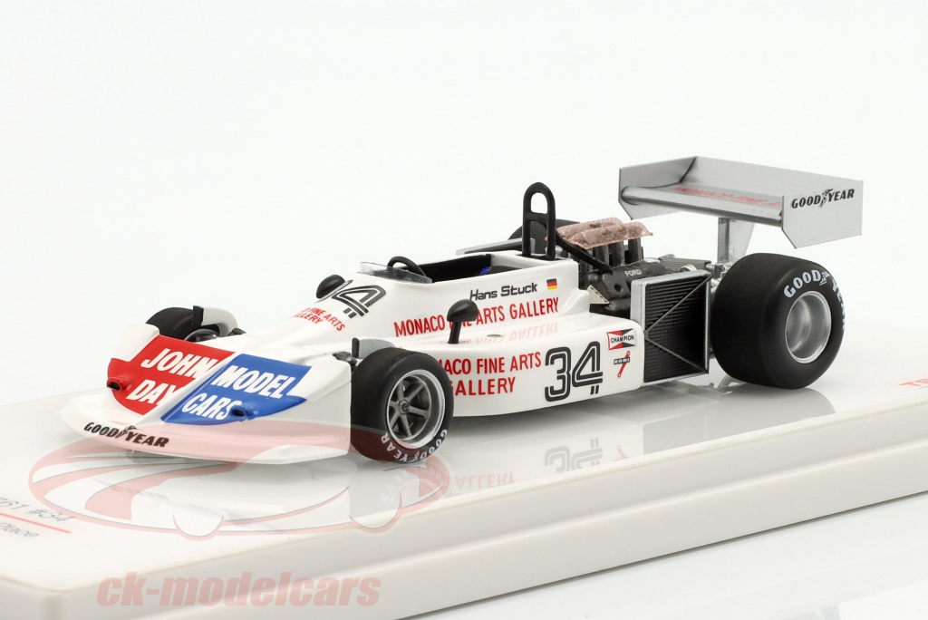 True Scale 1:43 H.-J. Stuck March 761 #34 Mónaco GP Fórmula 1 1976 March Racing TSM154331 modelo ...