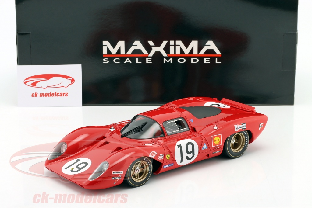 MAXIMA Scale Model 1:18 Ferrari 312 P #19 24h LeMans 1969 Chris Amon ...