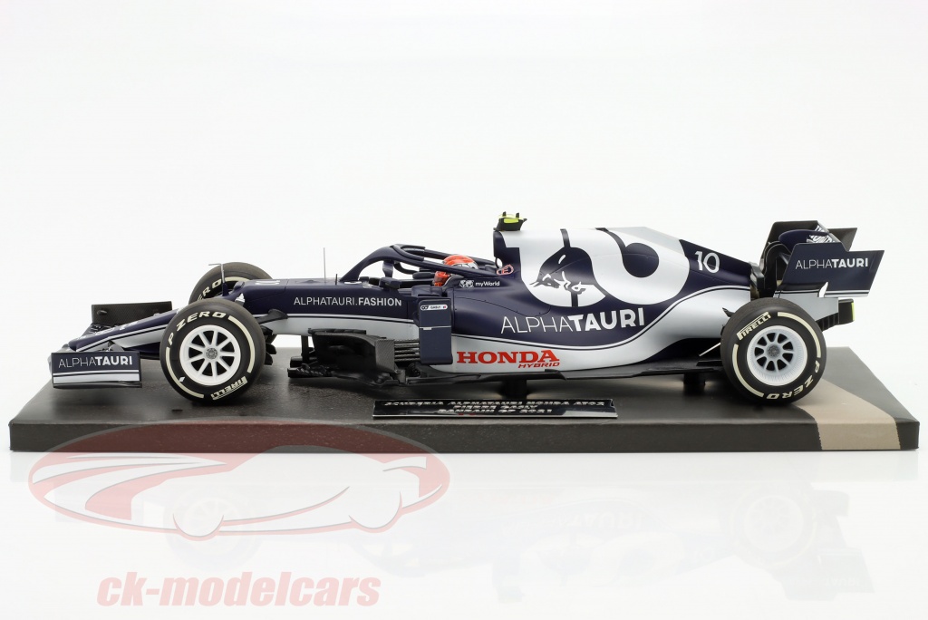 Minichamps 1:18 Pierre Gasly AlphaTauri AT02 #10 Bahrain GP 方式 1 2021 ...