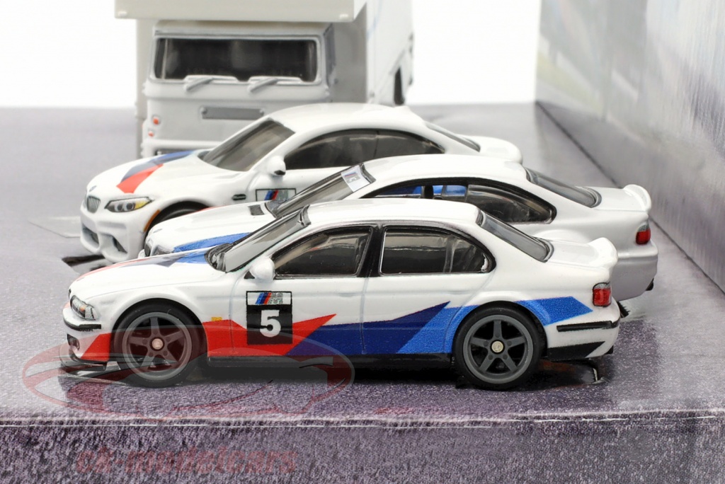 HotWheels 1:64 4-Car Set BMW M2 (F87), M3 (E46), M5 (E39) with Fleet ...