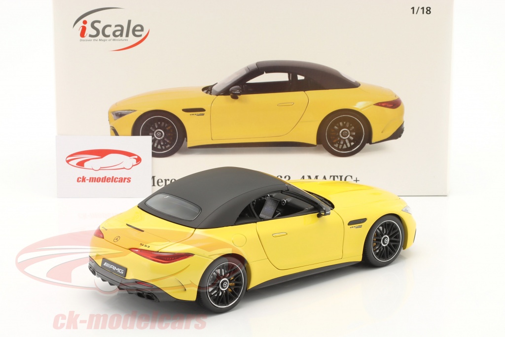 iScale 1:18 Mercedes-Benz AMG SL 63 4Matic (R232) to sunbathe yellow ...